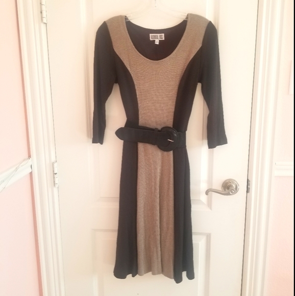 Robbie Bee | Dresses | Robbie Bee Ribbed Knit Colorblock Sweater Dress ...